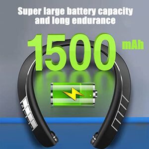 Bluetooth Headphones,1500 Mah Upgraded Bluetooth 5.0 Lightweight Neckband Wireless Earbuds with TF Card Extension and Remote Photo Capture Functions,Compatible with iPhone, Android, Samsung