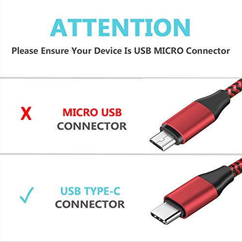 2Pack-6Ft 3A Fast USB C Cable for Charging New Fire HD 10,Fire HD10 Plus,(9th 11th Gen-2019 2021),Fire HD 8,8 Plus(10th Gen-2020),Fire HD7 2022,Fire Kids Pro,Kids Edition