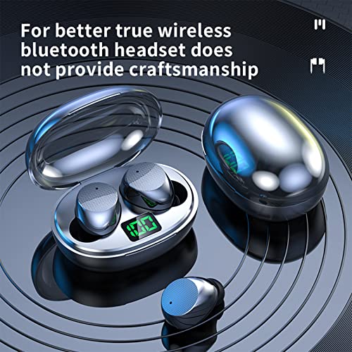 POROPL Wireless in Ear Earbuds Bluetooth Earbuds 5.3 Earphones Deep Bass Finger Control with Charging Case for Android iOS Low-Power Noise Cancellation Stereo HD Sound Outdoor Sport Headset