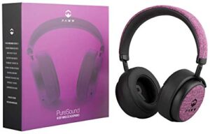 paww puresound headphones – over the ear bluetooth fashion headphones – hi fi sound quality longer playtime – for calls movies & more (cerise pink) (renewed)