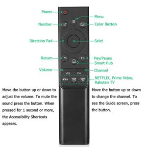 Universal Remote Replacement for Samsung TV Remotes BN59-01363 BN59-01357, Compatible with Samsung Smart-TV LCD LED UHD QLED 4K HDR TVs, with Netflix, Prime Video, Rakuten TV Buttons