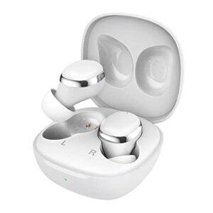 awker a11 true wireless earbuds in ear bluetooth 5.3 earphones headphones, touch control with charging case, built in mic, waterproof, tws hifi stereo for sport (white)