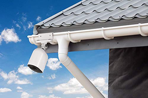 Wasserstein Weatherproof Gutter Mount Compatible with Arlo Pro/Pro2/Pro3/Pro4/ HD/Ultra/Ultra 2 (White)