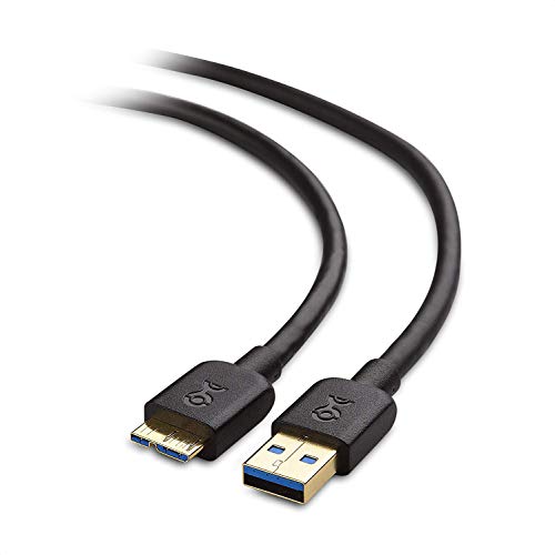 Cable Matters Long Micro USB 3.0 Cable 15 ft (External Hard Drive Cable, USB to USB Micro B Cable) in Black