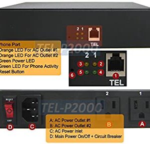 Telephone-Controlled Remote AC Outlet Power Controller