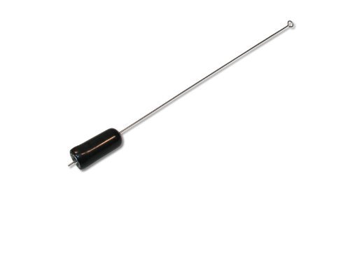 Antenna with Coaxial Connection F Connector for use with Gate receiver 8" long and a protective rubber, Silver, 8 Inch