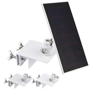 2pack gutter mount compatible with arlo essential solar panel, arlo pro/arlo pro2/arlo ultra/pro3 solar panel, perfect angle to get adequate sunlight for your arlo solar panel