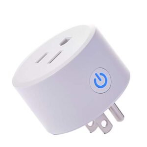 smart socket with app control smart plug, mini wifi outlet compatible with alexa, google home & ifttt, no hub required, remote control your home appliances from anywhere, etl certified (one piece)