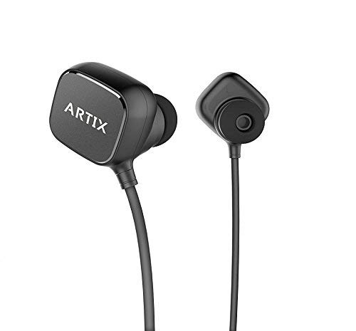 ARTIX Neckband Bluetooth Headphones with Mic - Wireless Sport Earbuds, Bluetooth Wireless Earbuds with Earhooks, Bluetooth Earbuds with Ear Hook, Running Earbuds, Neck Bluetooth Headphones Microphone