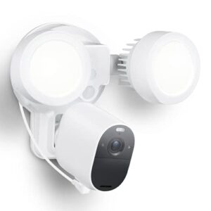 wasserstein 3-in-1 floodlight, charger & mount, compatible with arlo essential spotlight/xl spotlight camera, turn the arlo camera into a powerful floodlight (arlo camera not included)