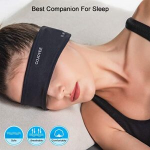 Sleep Headphones Bluetooth Headband Cojoyee Music Sports Band V5.0 with Deep Bass Speaker Long Working Time for Running Hiking Travelling Noon Rest Meditation Yoga. …