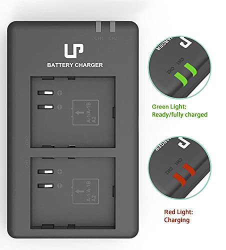 Arlo Battery Charger Pack for Arlo Go(VMA4410), 2-Pack 7.2V 3660mAh Li-ion Arlo Rechargeable Batteries with Dual Chagrer Station Compatible with Arlo Go (NOT for Arlo Pro/Pro 2/Pro 3)