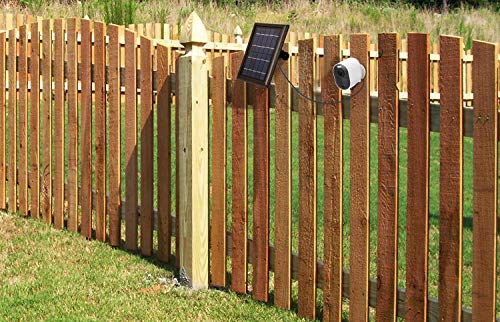 [Updated Version] Wasserstein Solar Panel with 13.1ft/4m Cable Compatible with Arlo Essential Spotlight/XL Spotlight Camera (Black, 1-Pack) (NOT Compatible with Arlo Ultra, Pro 1/2/3, HD, Floodlight)