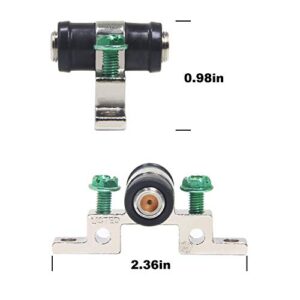 Coax Grounding Block, Ancable F Pin Female Coaxial Ground Block for Coaxial Cable, Satellite, Dish Network, Cable Box and OTA Antenna Installation