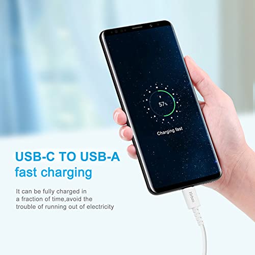 Hrbzo Type C Charger[2.6ft,2-Pack] USB C Cable Compatible with Samsung Galaxy S21 Huawei Mate 40, and More