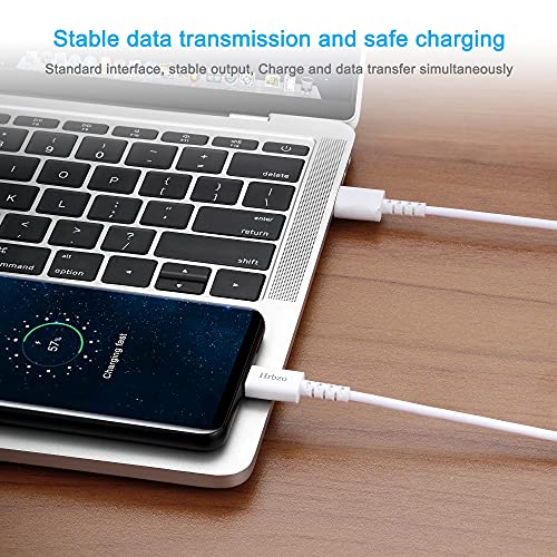 Hrbzo Type C Charger[2.6ft,2-Pack] USB C Cable Compatible with Samsung Galaxy S21 Huawei Mate 40, and More