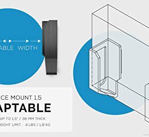 BRAINWAVZ Screwless 1.5" Wide Cable Box Mount, Modem, Router, Mesh, Streaming Media Devices & More Wall Mount | Wall Mount Any Device Upto 1.5" Wide & 4lb in Weight, Strong VHB Adhesive, No Tools