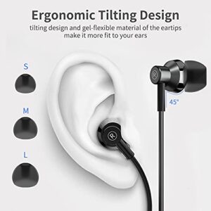 USB Type C Headphone, USB C Earphones Type C Headphones Stereo with Microphone Volume Control Compatible with Samsung Galaxy S20+/S21/S20/Google Pixel/OnePlus/Xiaomi and More