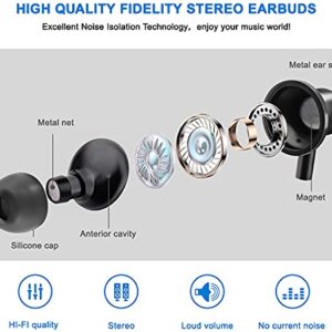 USB Type C Headphone, USB C Earphones Type C Headphones Stereo with Microphone Volume Control Compatible with Samsung Galaxy S20+/S21/S20/Google Pixel/OnePlus/Xiaomi and More