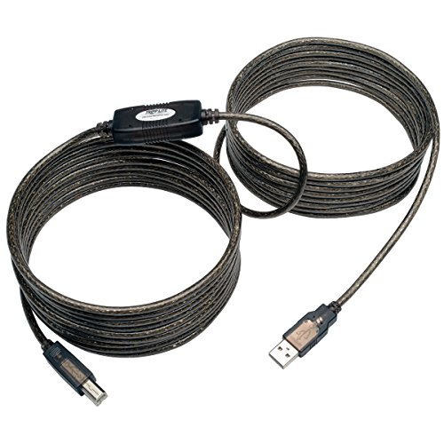 Tripp Lite USB 2.0 Hi-Speed A/B Active Repeater Cable (M/M) 25-ft. (U042-025) Silver