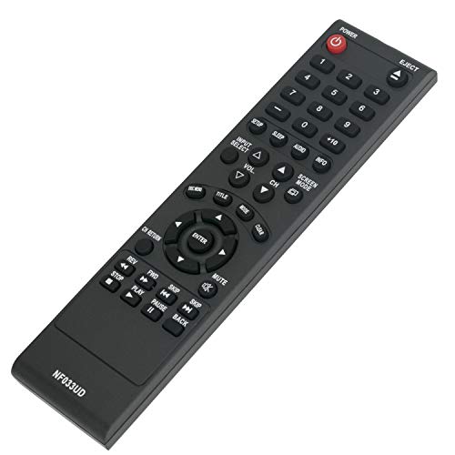 New NF033UD Replaced Remote fit for Sylvania Emerson TV DVD Player LD190SS1 LD190SS2 LD195SSX LD320SS1 LD320SS2 LD320SSX LD370SSX LD190EM1 LD190EM2 LD260EM2 LD320EM2 A9DF1UH