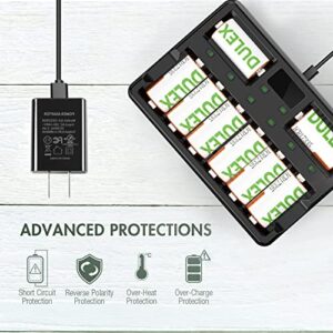 Arlo Batteries Rechargeable 123A and Charger 20 Pack [ ICR17335 NiMH Battery Replace 3V CR123A Batteries ] for Arlo Cameras, Alarm System, LED Flashlight