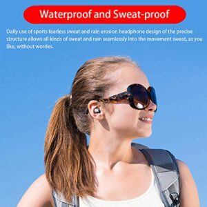 F9 Wireless LED Touch Bluetooth Earbuds/Headphones/Earphones, Smart Digital Display TWS Headset, Waterproof/Sweat-Proof, Automatically Start-up, Intelligent HD Call/Cinema HiFi Sound_Green LED Light