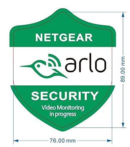 Arlo Yard Security Sign, 8 yr Weatherproof Reflective Aluminum Construction, 6 Window/Door Stickers by 3M Included