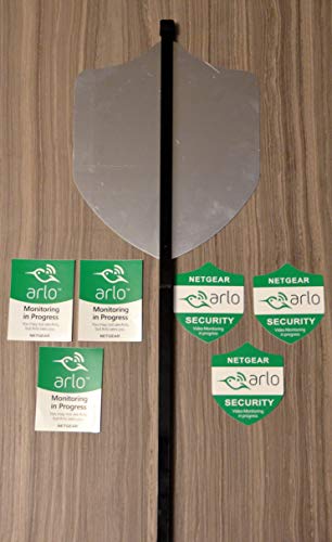 Arlo Yard Security Sign, 8 yr Weatherproof Reflective Aluminum Construction, 6 Window/Door Stickers by 3M Included