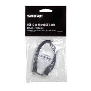 Shure MOTIV Replacement 15" USB-C Cable for MV5, MV51, MV88+ and MVi (AMV-USBC15)