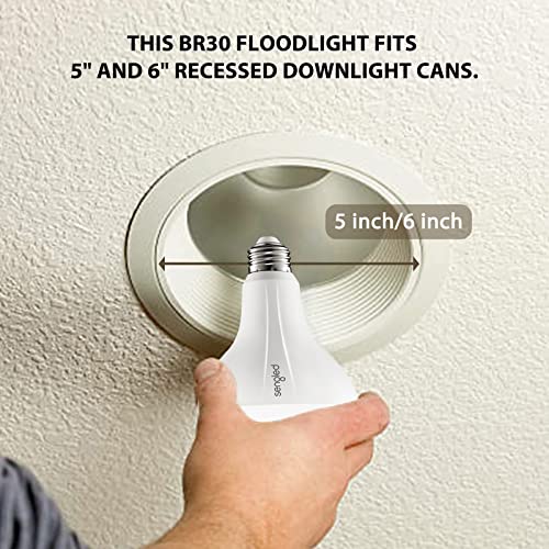 Sengled Zigbee Smart Bulb, Works with SmartThings and Echo with Built-in Hub, Voice Control with Alexa and Google Home, Hub Required, BR30 Dimmable Flood Light Bulb, Soft White 2700K, 6 Pack