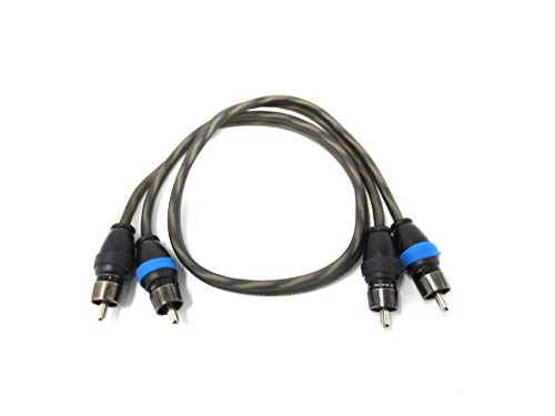 Sky High Car Audio 2 Channel Twisted 3 ft RCA Cables Coated 3' OFC