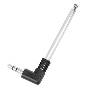 enuoda 3.5mm fm radio antenna 4 sections telescoping antenna 8.2cm/24.5cm,for mobile cell phone,teenage engineering op-1 and other electronics products 3.5mm port fm radio receiver