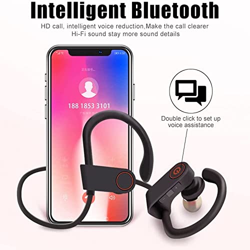 Xicks Bluetooth Headphones CVC 6.0 Noise Cancelling with Microphone Bass HD Stereo Bluetooth Earphones Gym Sports Wireless Earbuds