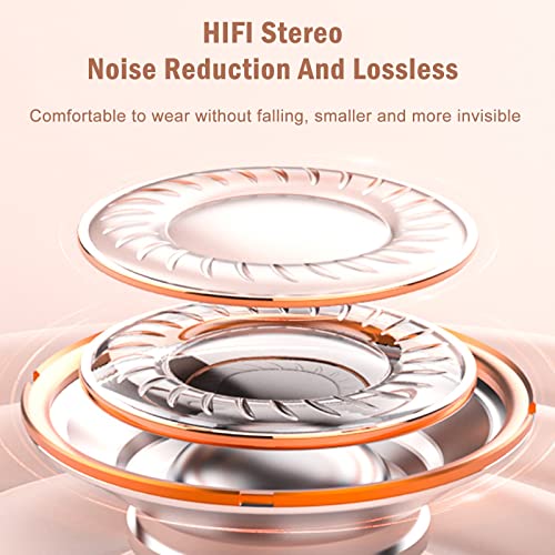 Invisible Earbuds Wireless Bluetooth Hidden Headphones for Work Smallest Discreet Bluetooth Earpiece Small Sleep Ear Buds Discreet Bluetooth Earpiece with Charging Case