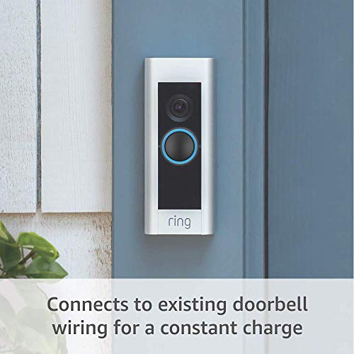 Certified Refurbished Ring Video Doorbell Pro, with HD Video, Motion Activated Alerts, Easy Installation (existing doorbell wiring required)