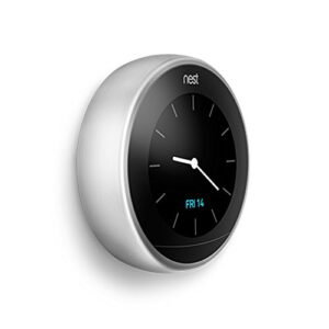 Google Nest T3007ES Learning Thermostat - 3rd Gen - (Stainless Steel) with Nest Temperature Sensor (T5000SF)