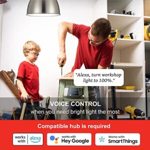 Sengled Smart Light Bulbs 100W, Zigbee Hub Required, Soft White Smart Bulbs Work with Alexa, Google, SmartThings, Echo 4th, Echo Show 10, Echo Plus, Dimmable A19 LED Light 2700K 1500LM, E26 1 Pack