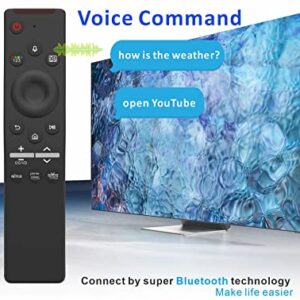 Replaced Smart Remote for Samsung TV with Voice Control for All Samsung LED QLED 4K 8K Curved TVs, 3 Shortcut Buttons for Netflix, Samsung TV,Prime Video w/1 Year Warranty provided by Alizen