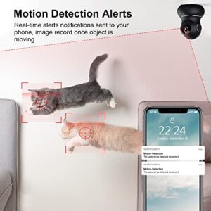 litokam Little elf Camera, 1080P Indoor Security Camera for Baby / Elder, Pet Camera with Motion Detection, Night Vision, 2-Way Audio, 360 Degree Wireless Camera, WiFi Camera Work with Alexa