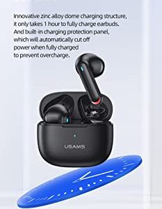 Wireless Earbuds Bluetooth 5.2Chip Bluetooth Earphones Earbud Noise Cancellation Sports Headphones with Charging Case Bluetooth Headphone Earbuds Gaming Ear Pods for Running 28hrs of Play Time (Black)