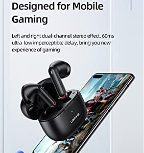 Wireless Earbuds Bluetooth 5.2Chip Bluetooth Earphones Earbud Noise Cancellation Sports Headphones with Charging Case Bluetooth Headphone Earbuds Gaming Ear Pods for Running 28hrs of Play Time (Black)