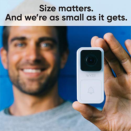 WYZE Video Doorbell with Chime (Horizontal Wedge Included), 1080p HD Video, 3:4 Aspect Ratio: 3:4 Head-to-Toe View, 2-Way Audio, Night Vision, Hardwired