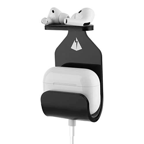 TXEsign Magnetic Headphone Holder for Apple AirPods 1& 2 3 Pro Acrylic Wall Mount Holder Headset Holder Adhesive Earbuds Hanger