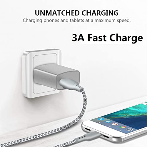 USB C Charger Cable 1FT 3FT 6FT 10FT Cord for Samsung Galaxy S21 S22 S20 Plus Ultra FE A32 A42 5G A12,Note 20 10 10+,A21 A01 A03s A31,LG Q70 G8X G8 V60 G7 V40 Thinq,3A Fast Charge Charging Power Wire