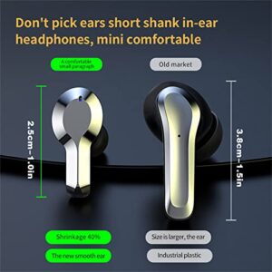 Bluetooth 5.3 Hi-Fi Wireless Touch-Control Earphones - Built-in Mic in-Ear Stereo Intelligent Noise Cancellation Headphones with Charging Box for Office Outdoor Sport Working