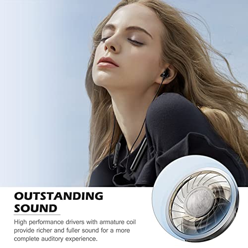 OINMELY Neckband Bluetooth Headphones V5.0 Wireless Headset Sport Earbuds w/Mic 12Hrs Playtime Cordless Noise-Canceling Earphones for Gym Running Compatible with iOS Samsung Android