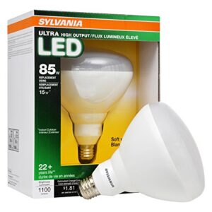 LEDVANCE 79176 Sylvania Dimmable Led Bulb, 15 W, 120 V, Br40, Medium, 25000 Hr, Warm White