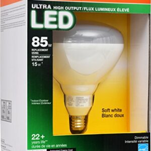 LEDVANCE 79176 Sylvania Dimmable Led Bulb, 15 W, 120 V, Br40, Medium, 25000 Hr, Warm White