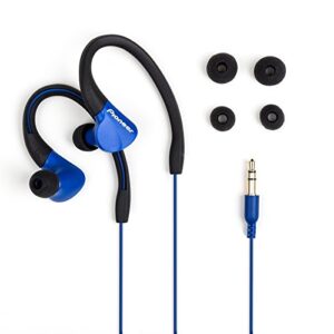 PIONEER se-e3-gr – Water Resistant Sports Headphones (ipx-2, Adjustable Clips) Blue Sea Water